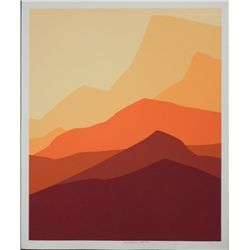 Doug Danz Signed Landscape Art Print Alpine B