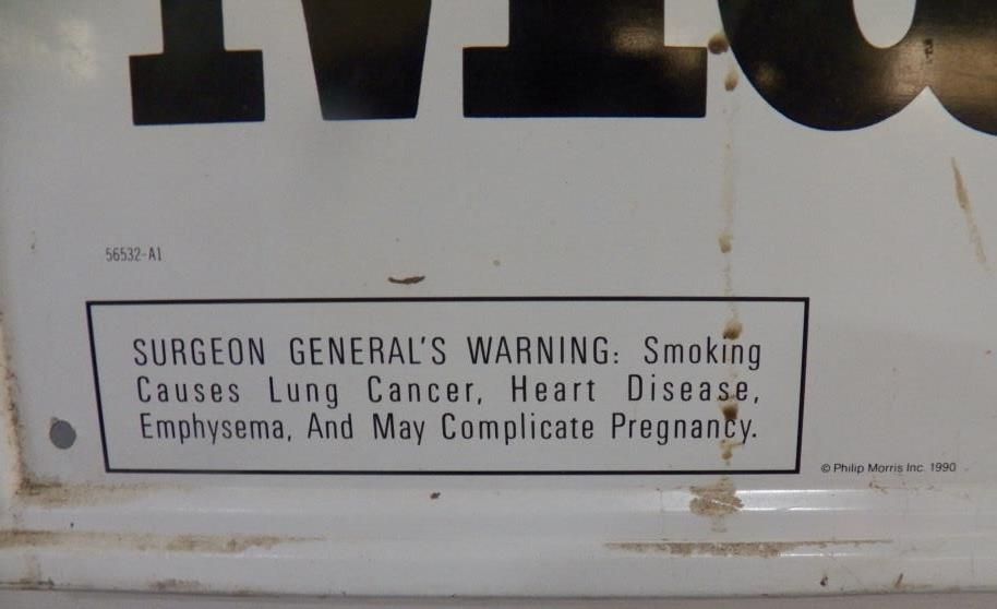 Tin Marlboro Cigarette Sign 1994 MARLBORO CIGARETTE TIN SIGN. 15 1/2" x ...