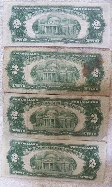 4-1953 Red Seal Two Dollar Bills All bank notes today are Federal ...