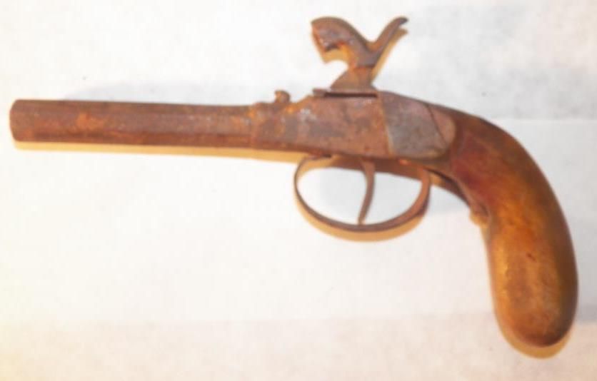 Antique Percussion Black Powder Pistol Vintage Black Powder Pistol ...