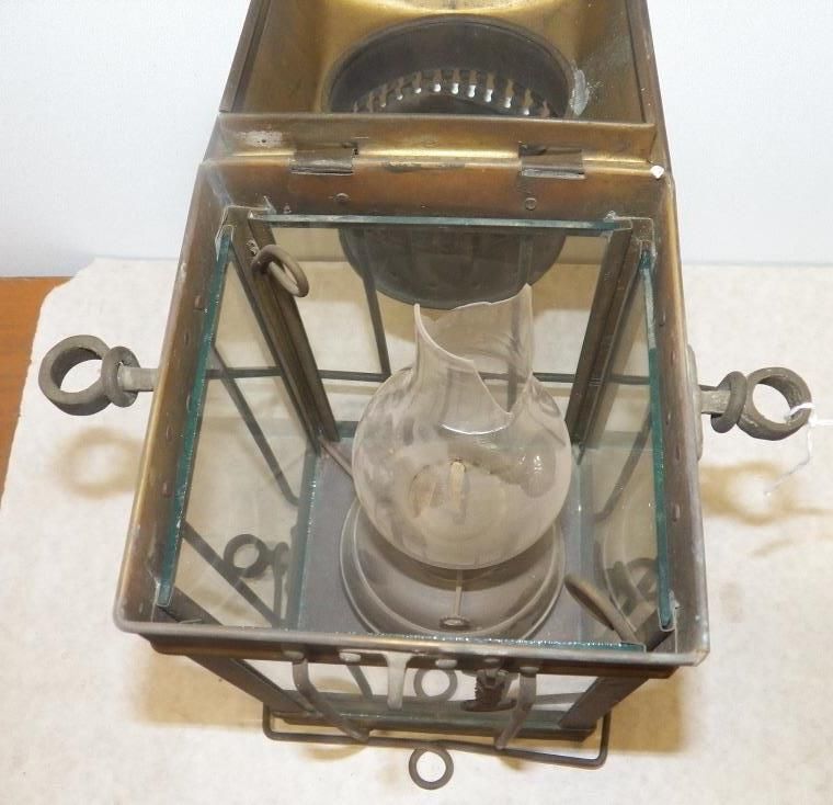 Antique Viking Cargo Lantern Antique Copper Cargo Oil Lamp 15" is an ...