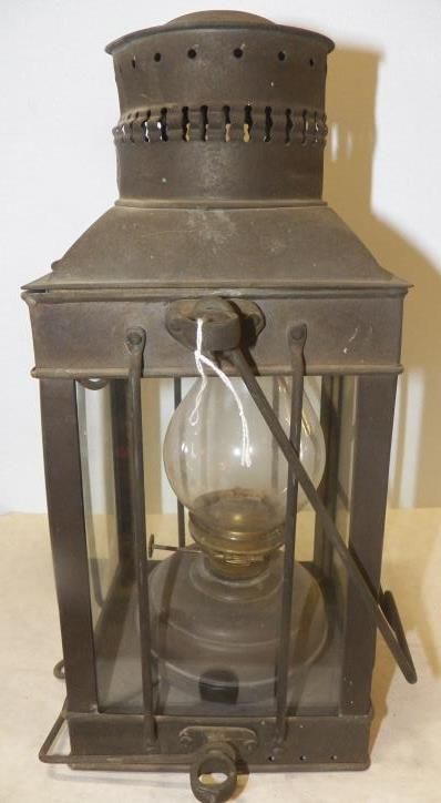 Antique Viking Cargo Lantern Antique Copper Cargo Oil Lamp 15" is an ...