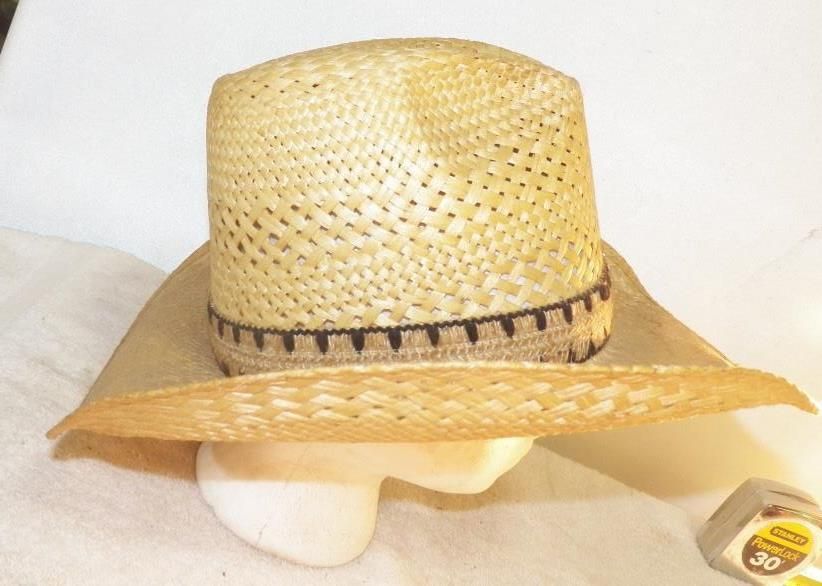 Larry Mahan Straw Hat Vintage Larry Mahan's hat collection, long oval ...