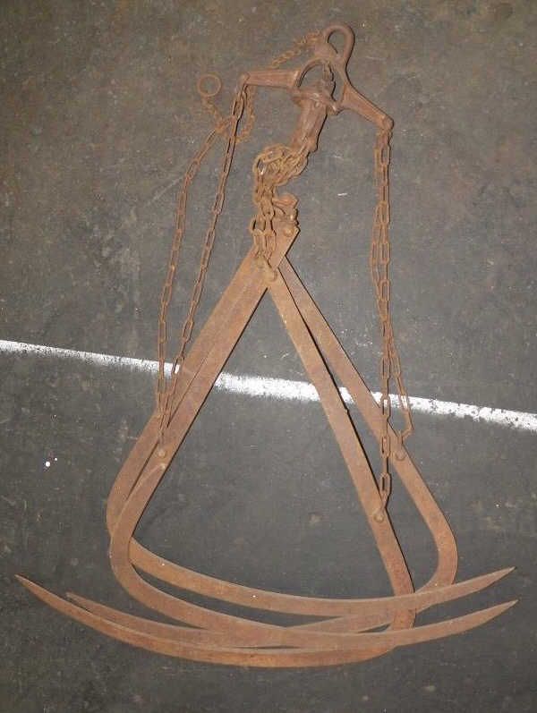 Hay Fork Iron Claw Antique Myers Hay Forks Iron Claw Good original rust ...