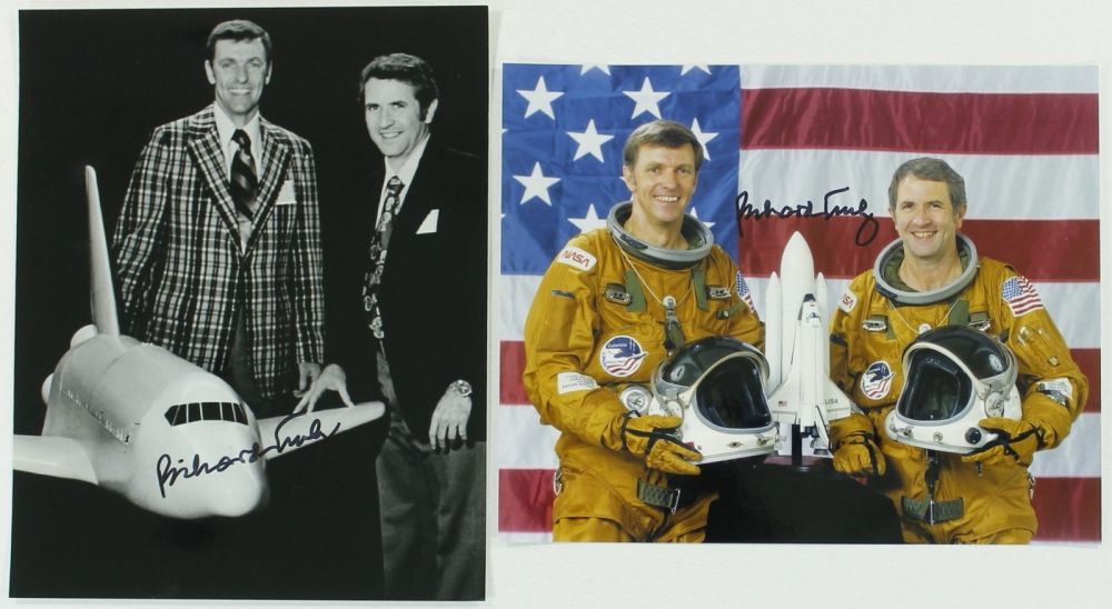 Lot of (2) Richard H. Truly Signed 8x10 Photos (PA LOA)