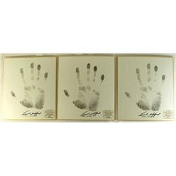 Lot of (10) Frank Gifford Signed Limited Edition Original Handprints ...