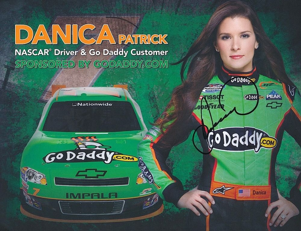 Danica Patrick Signed 2012 NASCAR Hero Card (PA LOA)