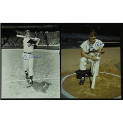 Lot of (2) Al Rosen Signed Indians 8x10 Photos (PA LOA)