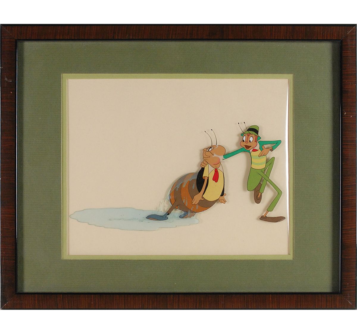 Hoppity and Mr. Bumble production cel from Hoppity Goes to Town