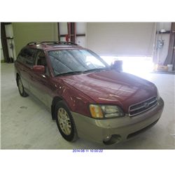 2002 - SUBARU OUTBACK AWD V6, L.L. BEAN EDITION