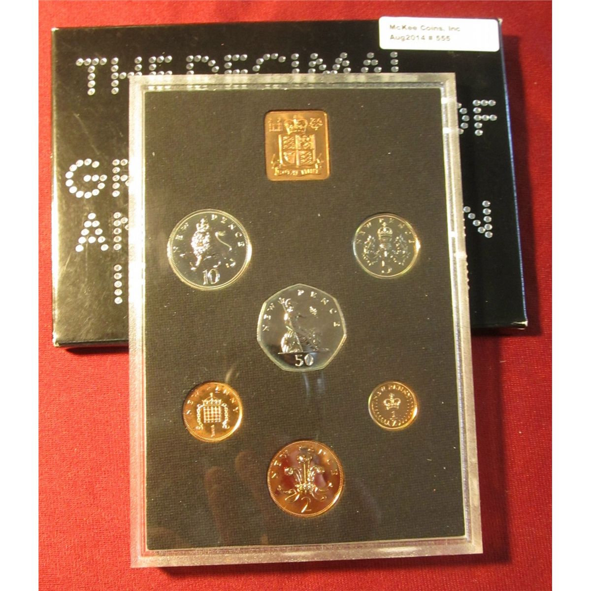 555. 1971 "The Decimal Coinage of Great Britain & Northern Ireland ...