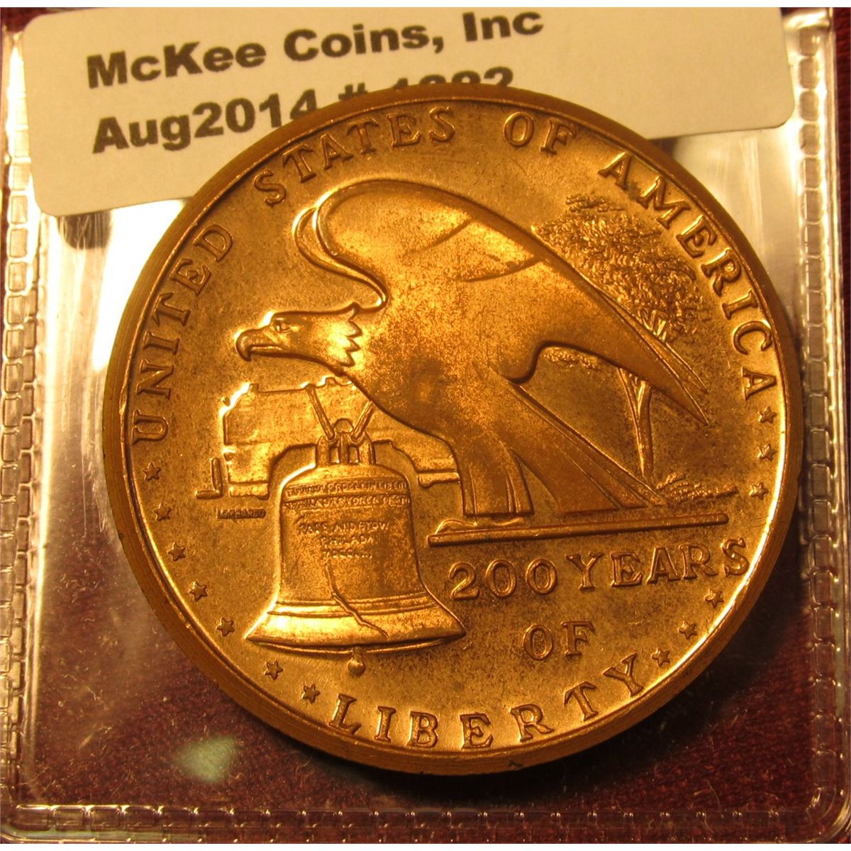 1322. Bronze Liberty / United States 200 Years of Liberty medal ...