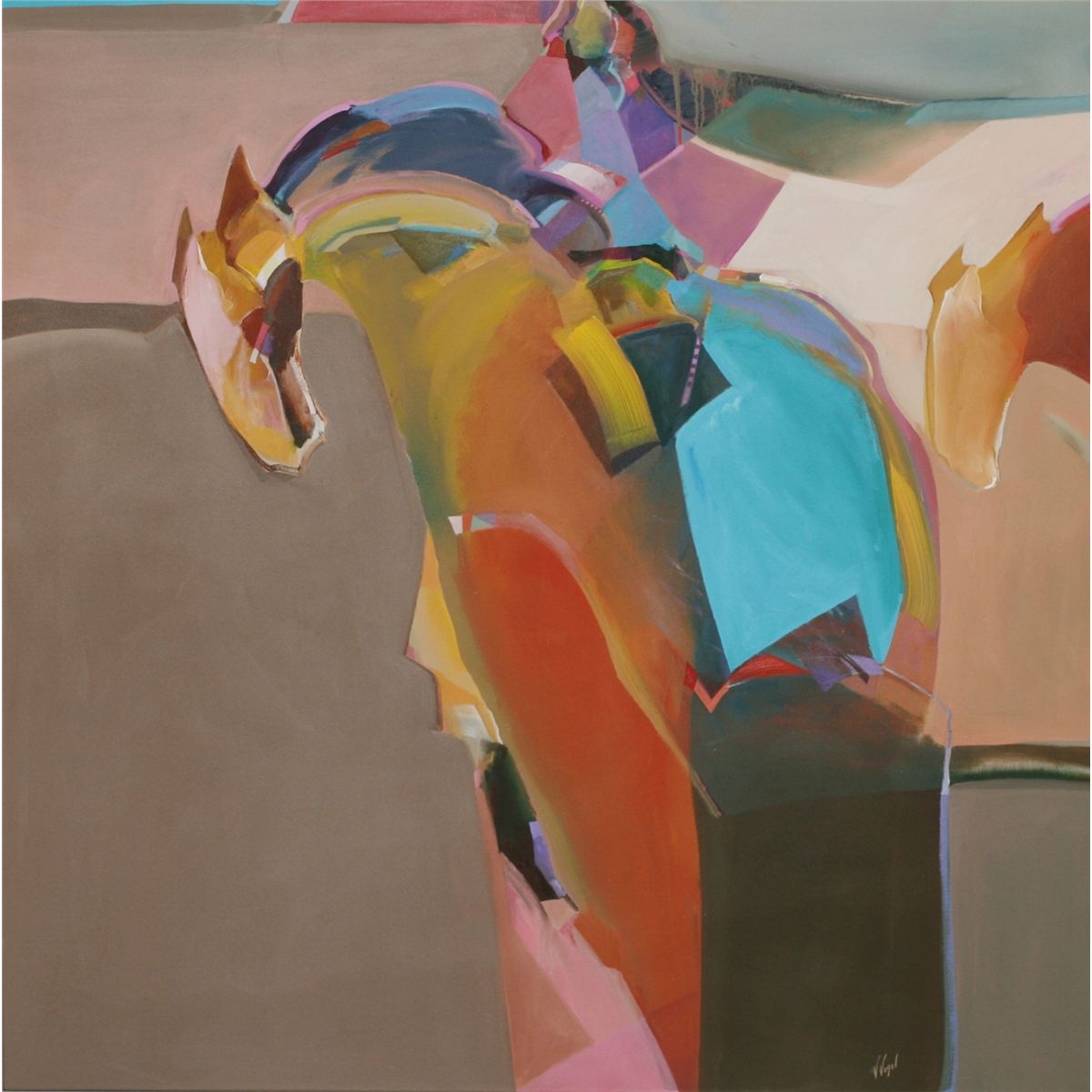 Veloy Vigil (1931-1997), Acrylic on Canvas,