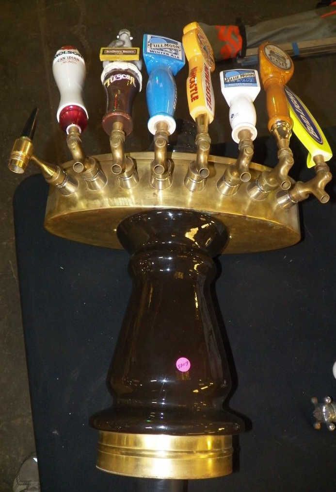 Rare Ceramic Tower, 8 Tap Vienna Ellipse Ceramic Tower, 8 Faucet Beer ...