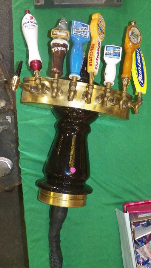 Rare Ceramic Tower, 8 Tap Vienna Ellipse Ceramic Tower, 8 Faucet Beer ...