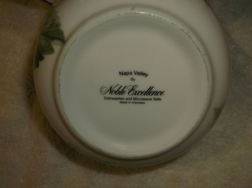 Noble Excellence Dinnerware Noble Excellence Dinnerware Napa Valley ...