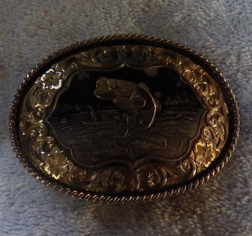 Montana Silversmith Belt Buckle Silver & Gold Bass Belt Buckle made by ...