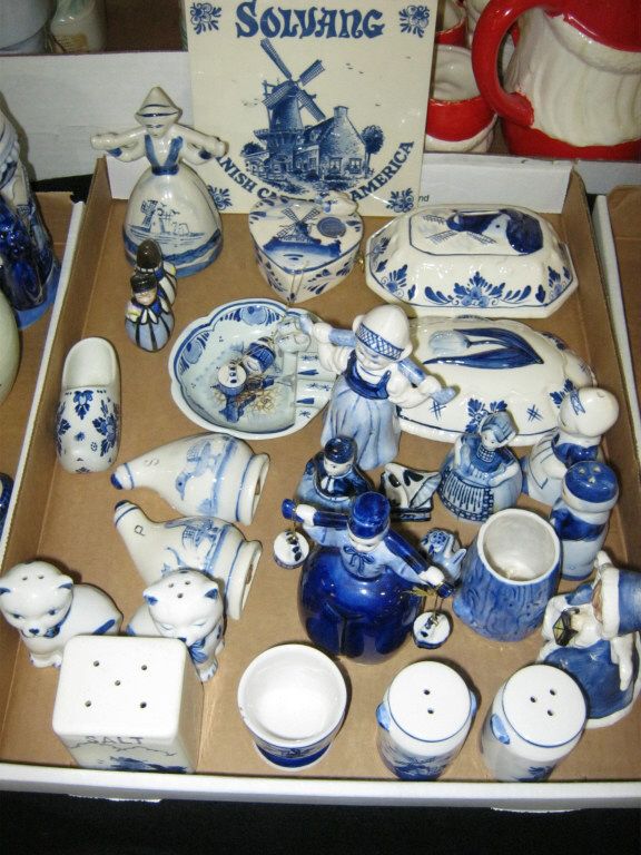 Danish Lot of Porcelain Solvang trivet - wall hangings 1-tulip 1 ...