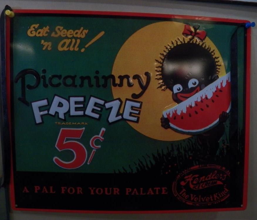 Picaninny Tin Sign Reproduction of an old tin sign advertising ...