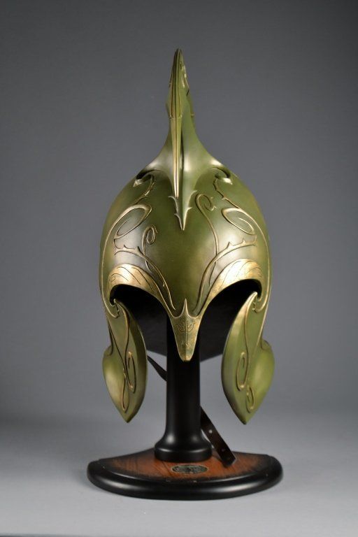 Lord of the Rings "High Elven War Helm" on stand
