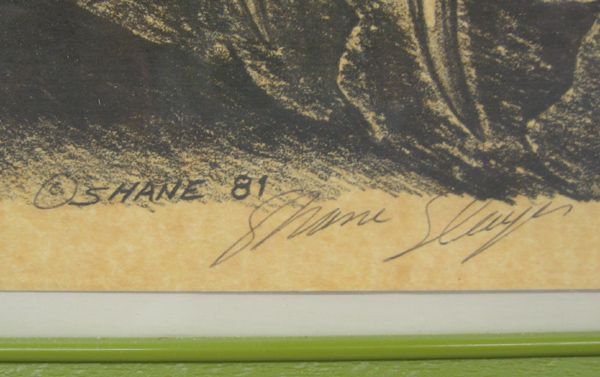 1981 Shane Slayer Signed Owl Print