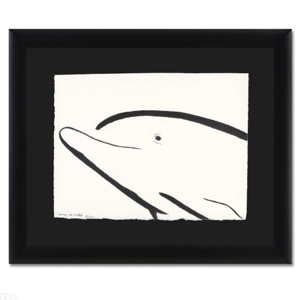 Wyland Signed Custom Framed "Dolphin" Original 15" x 11" Sumi Ink ...