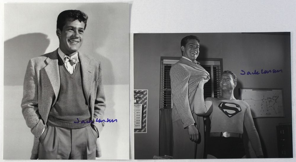 Lot of (2) Jack Larson Signed 8x10 Photos (PA LOA)