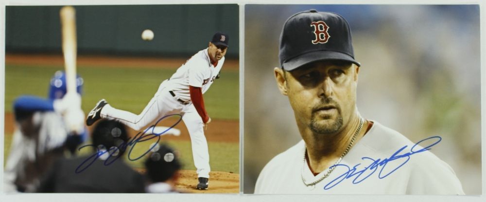 Lot of (2) Tim Wakefield Signed Red Sox 8x10 Photos (PA LOA)
