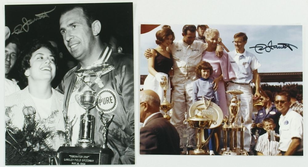 Lot of (2) Ned Jarrett Signed 8x10 Photo (PA LOA)