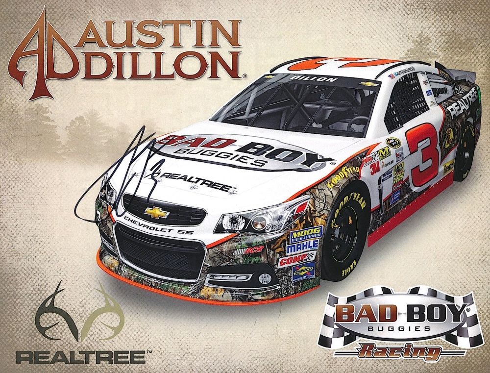 Austin Dillon Signed 2014 NASCAR Hero Card (PA LOA)