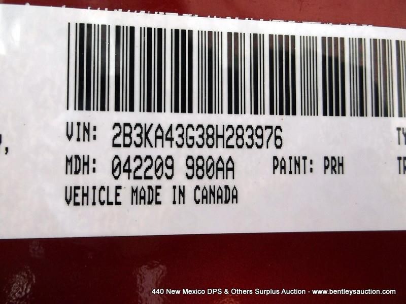2008 DODGE CHARGER ~ 128,336 MILES VIN: 2B3KA43G38H283976, SEDAN, RWD ...
