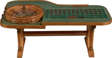 Miniature Roulette Table From Wilbur Clark’s Desert Inn