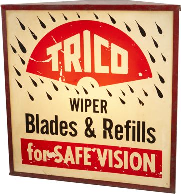 Trico Wipers Plastic Light-Up Sign.
