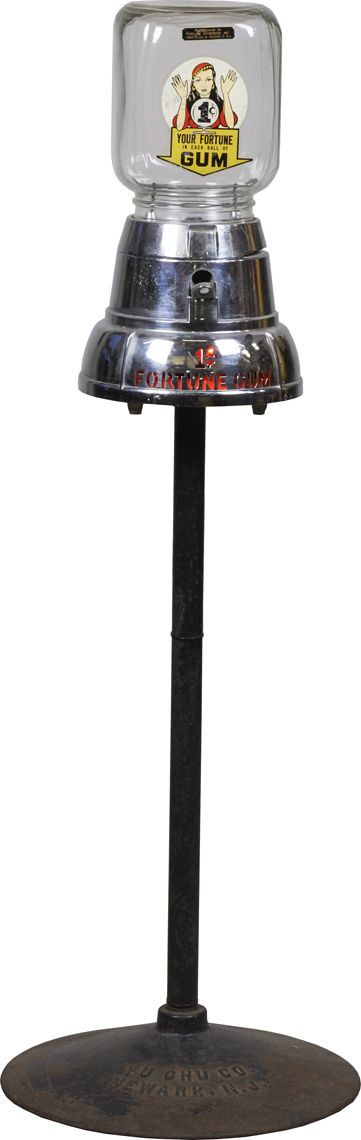 1 Cent “Your Fortune” Light-Up Gumball Vending Machine.