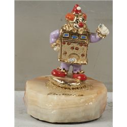 Ron Lee Clown Slot Machine Painted Figurine.