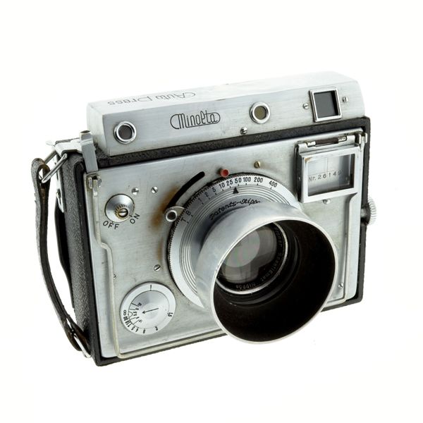*Rare 1940-41 WW2 Minolta Auto Press Camera W/ 105mm f/3.5 Promar Lens ...