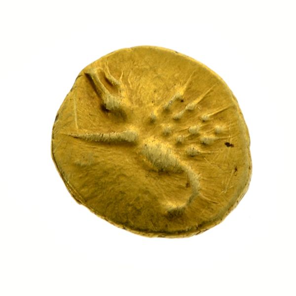 Rare Indian Gold Fanam Vira Raya Coin