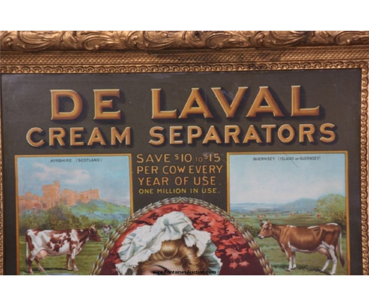 De Laval Cream Separator Co. Advertising Sign