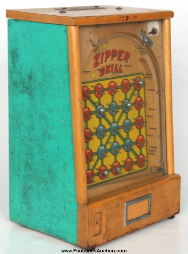 1 Cent Coin-Op Zipper Skill Trade Stimulator