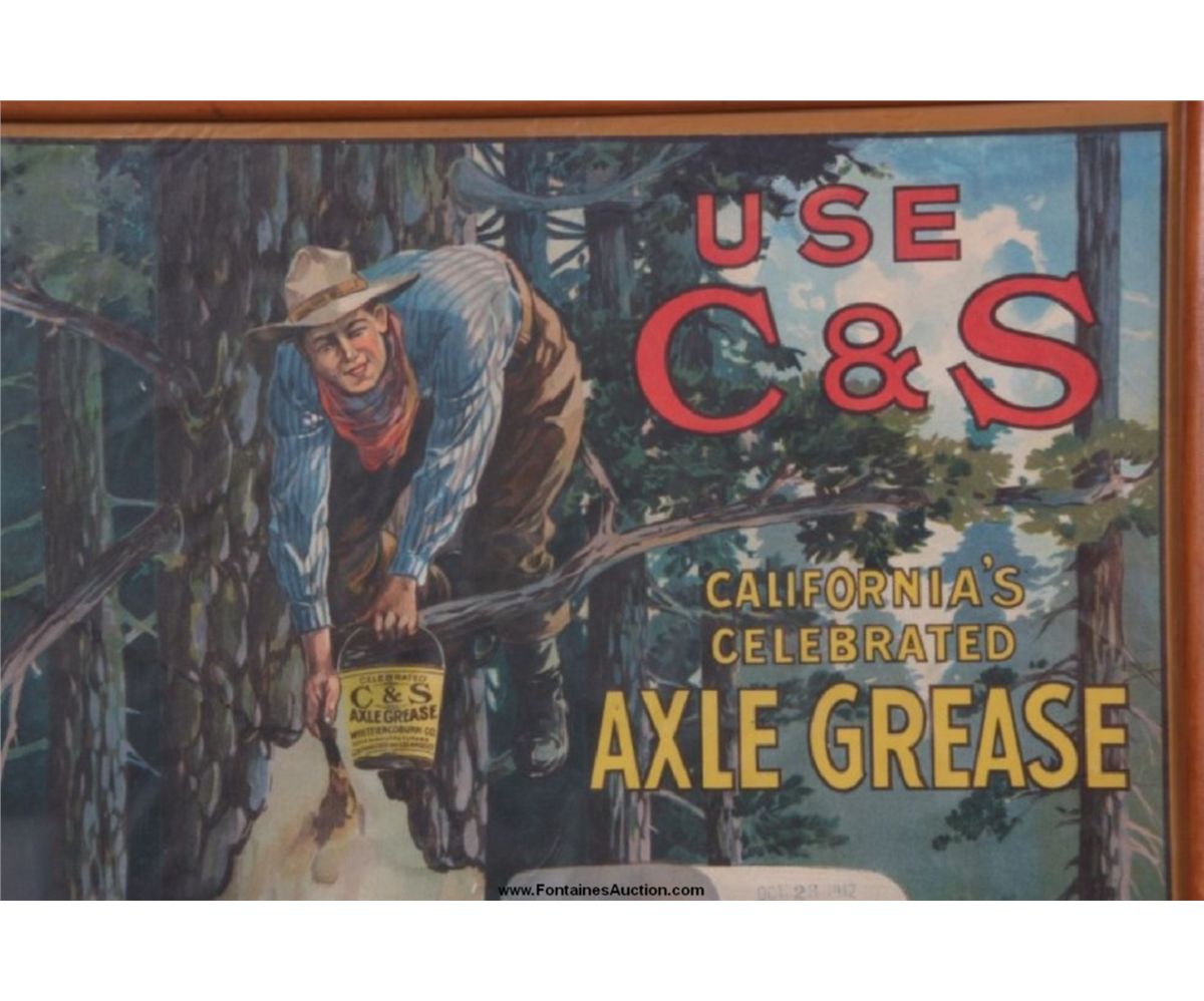 C&S Axel Grease Advertising Poster