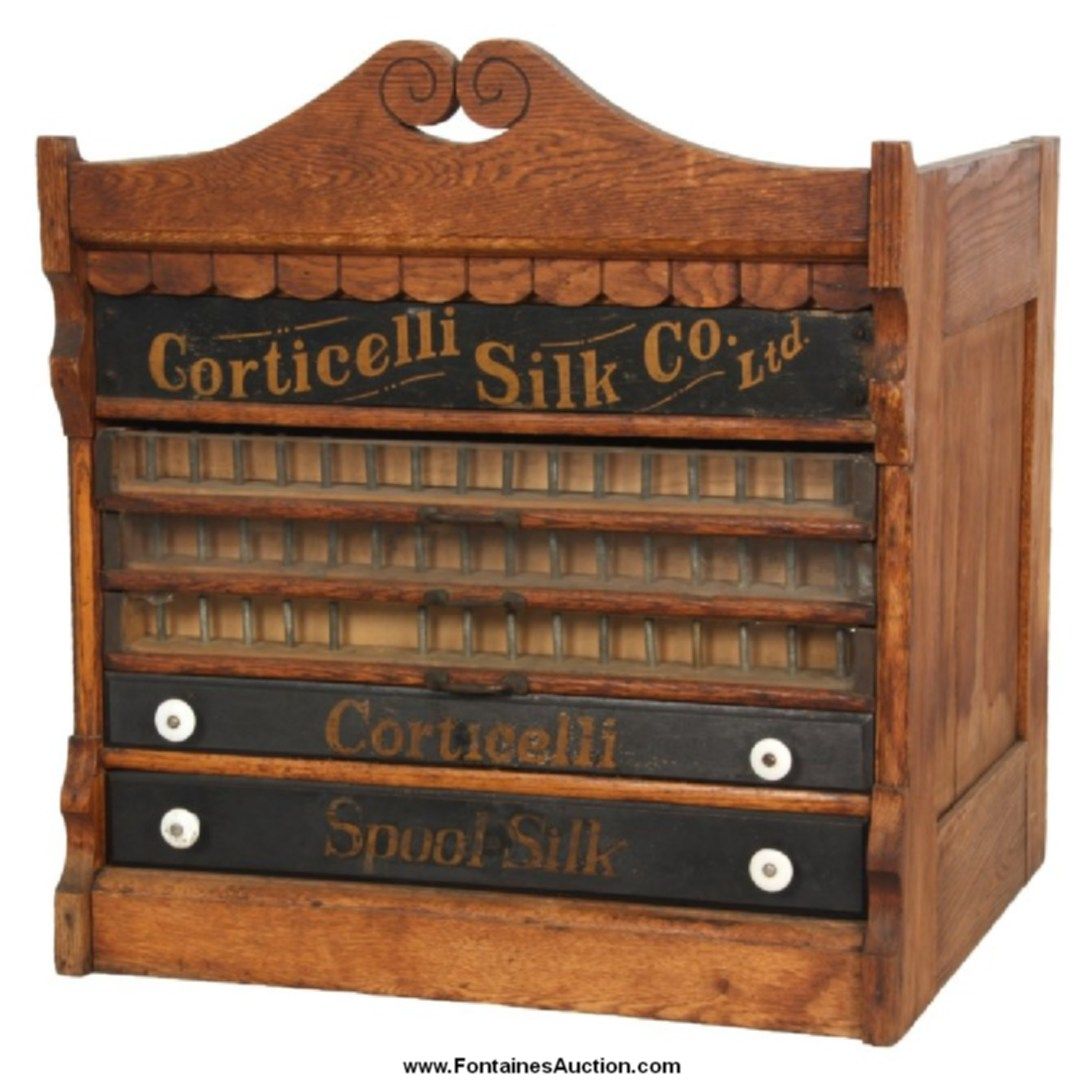 Corticelli Silk Co. Spool Cabinet