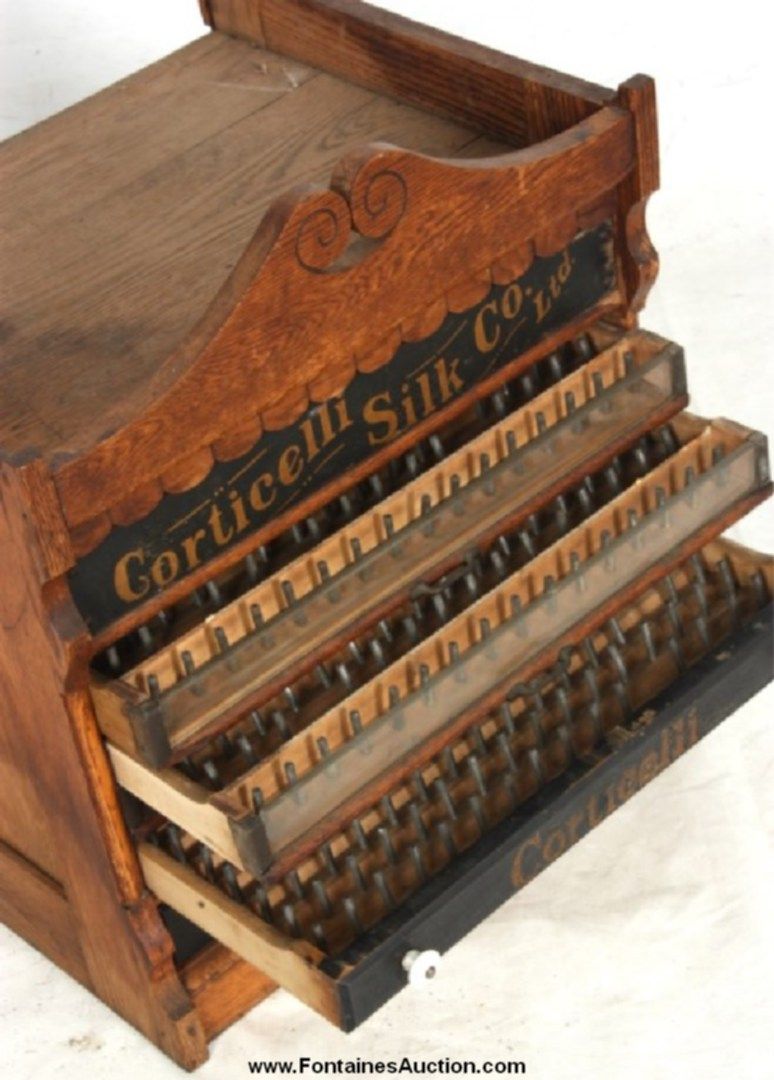 Corticelli Silk Co. Spool Cabinet