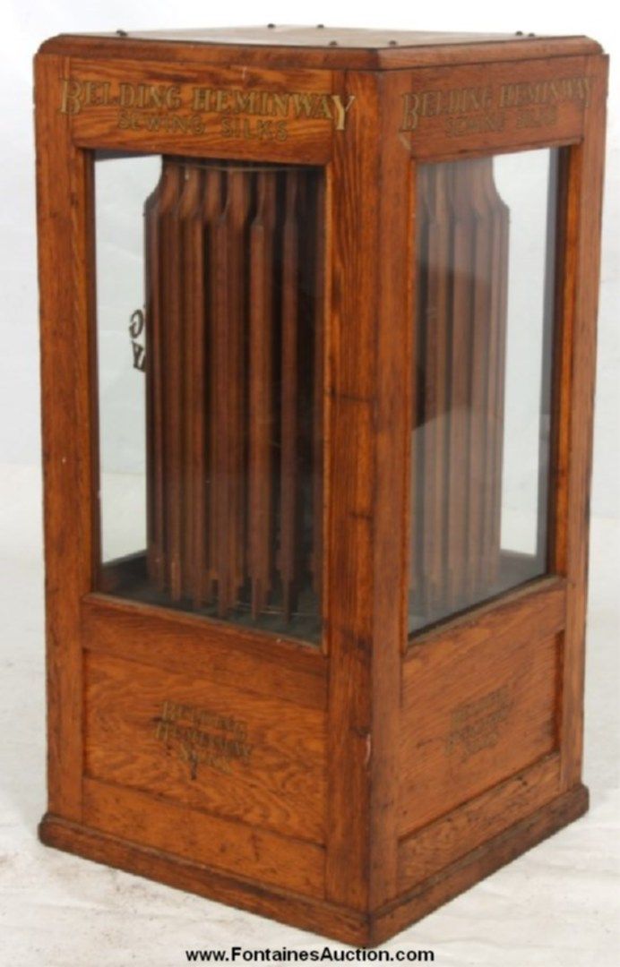 Belding Heminway Revolving Spool Cabinet