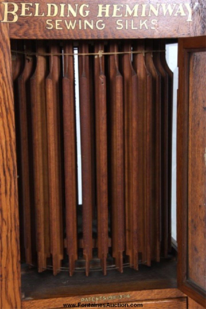 Belding Heminway Revolving Spool Cabinet