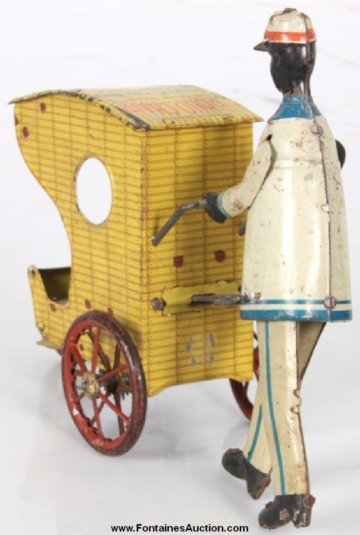 Rollo-Chair Tin Litho Windup Toy