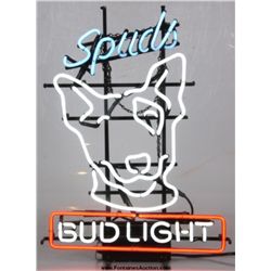 Bud Light Spuds Neon Advertising Sign