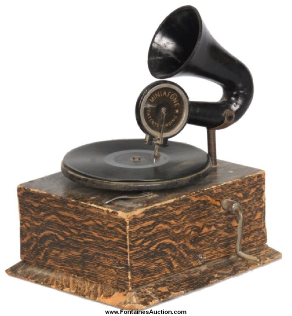 Miniaphone Toy Phonograph