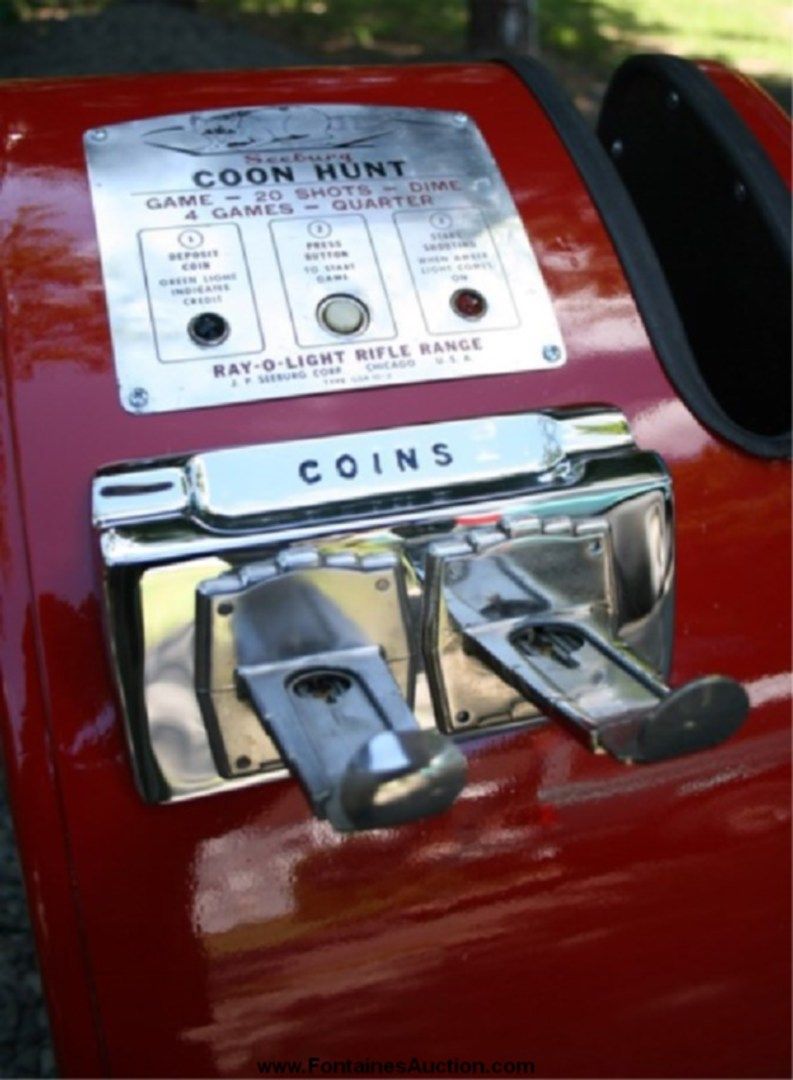 Seeburg Coon Hunt Shooter Arcade Game