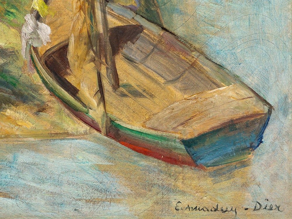 Erhard Amadeus Dier (1893-1969), Painter at the River, c. 1930