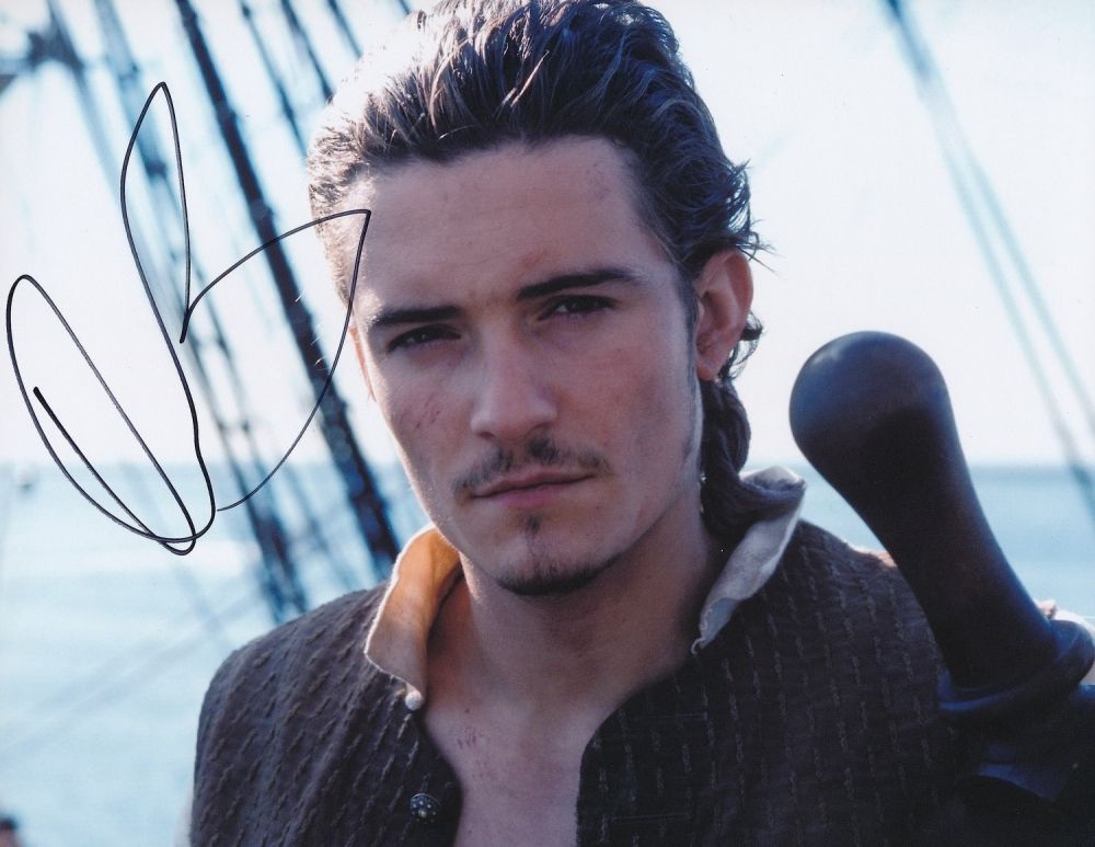 Orlando Bloom Signed "The Pirates of the Caribbean" 8x10 Photo (PA LOA)